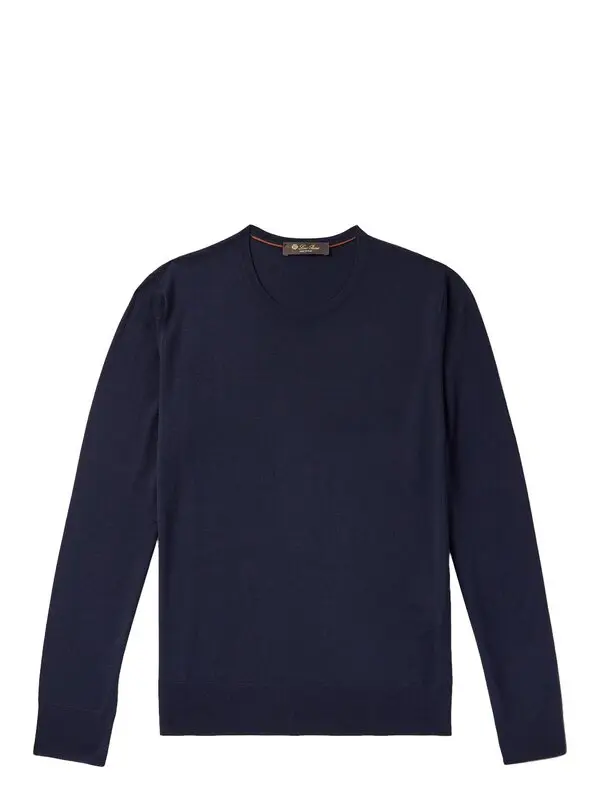 Loro Piana Wish® Virgin Wool Sweater - Blue