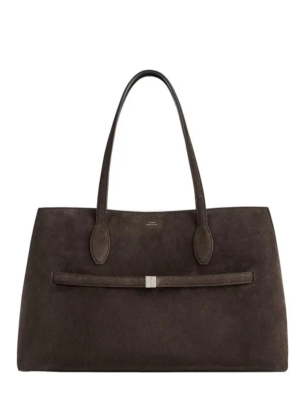 TOTEME Suede Lounge Tote - Brown