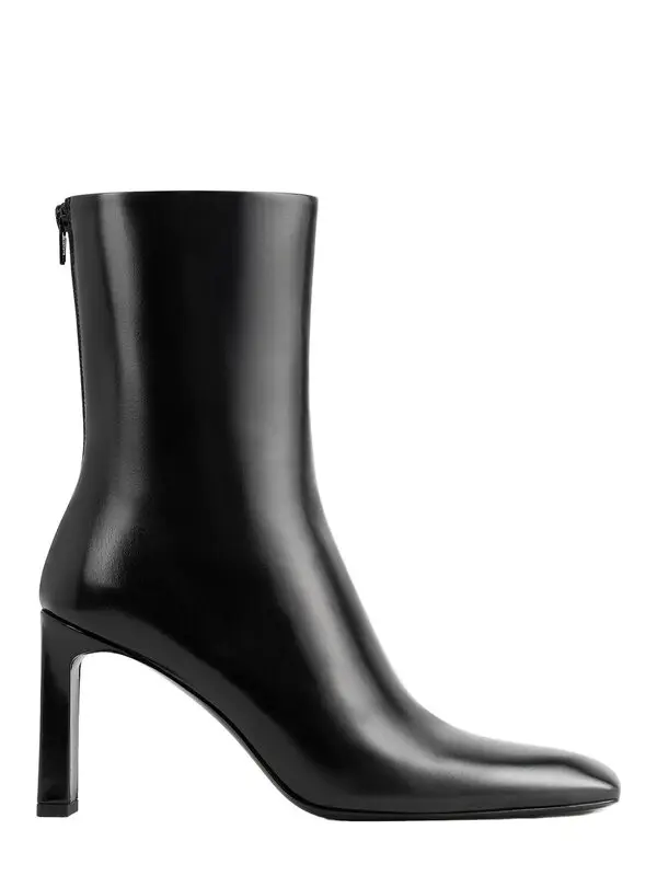 TOTEME Glossy Leather Boots - Black