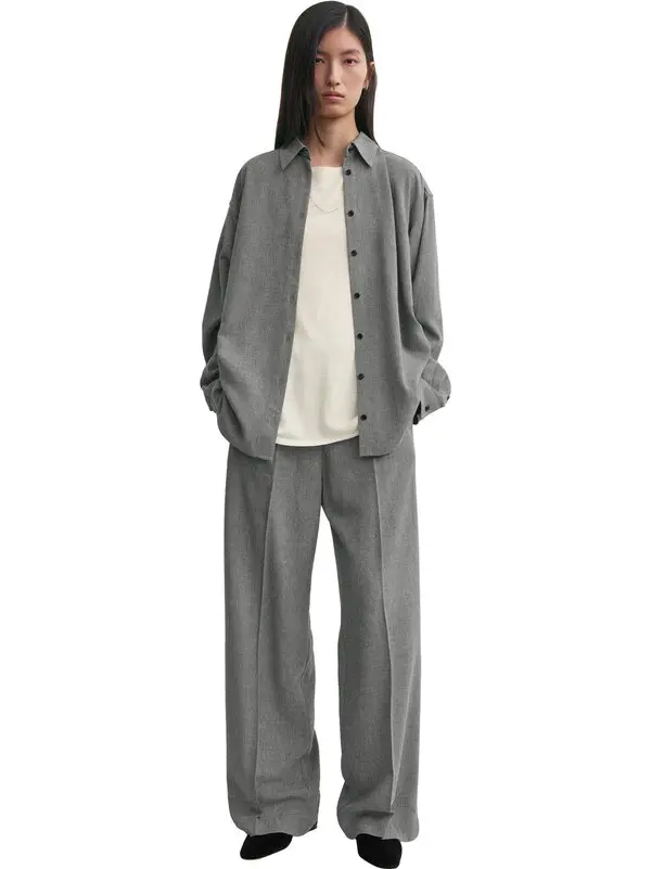 TOTEME Classic Fluid Shirt - Grey