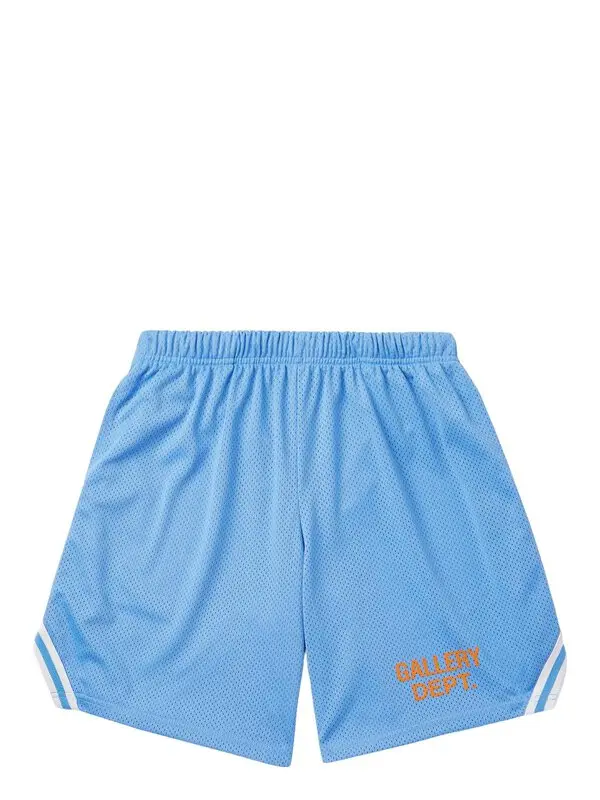 GALLERY DEPT. Venice Court Wide-leg Logo-print Mesh Shorts - Blue
