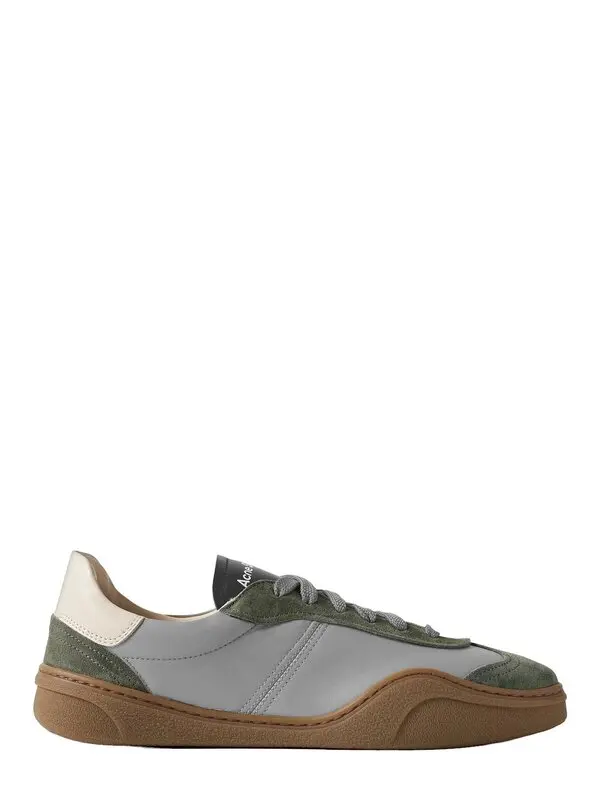 Acne Studios Bars Low Leather Sneakers - Gray