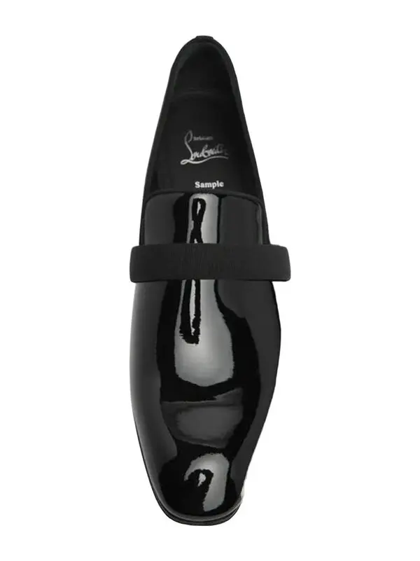 CHRISTIAN LOUBOUTIN Patent Leather Loafers - Black
