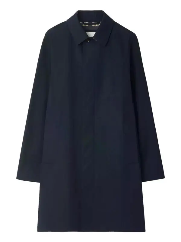 Burberry Button-up Coat - Blue