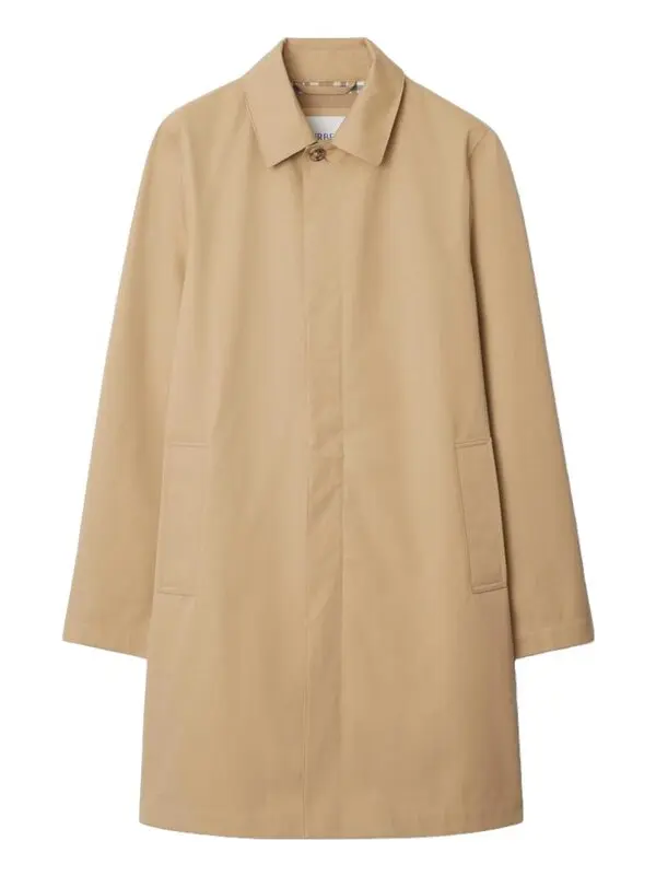Burberry Mid-length Bonded Gabardine Car Coat - Beige Beige