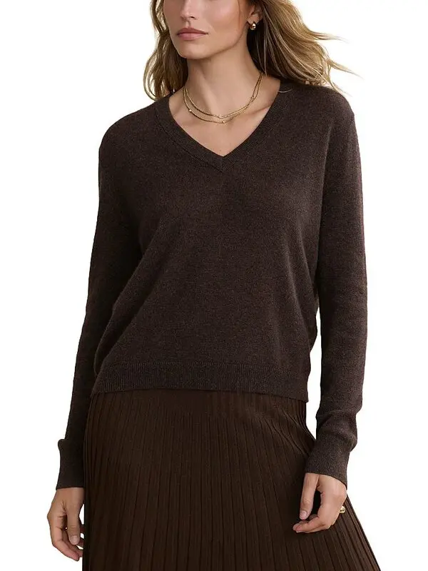 Jenni Kayne Flynn Cashmere Sweater - Espresso