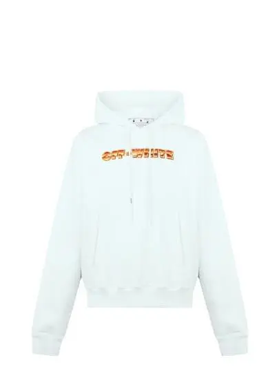 Off-White Metal Arrow Logo Skate Hoodie - White