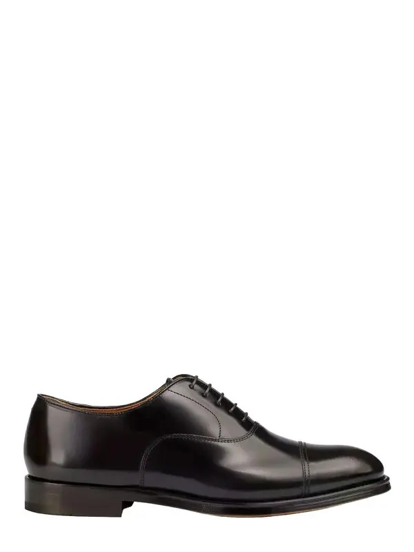 DOUCAL'S Leather Lace-up Oxford Shoes - Brown