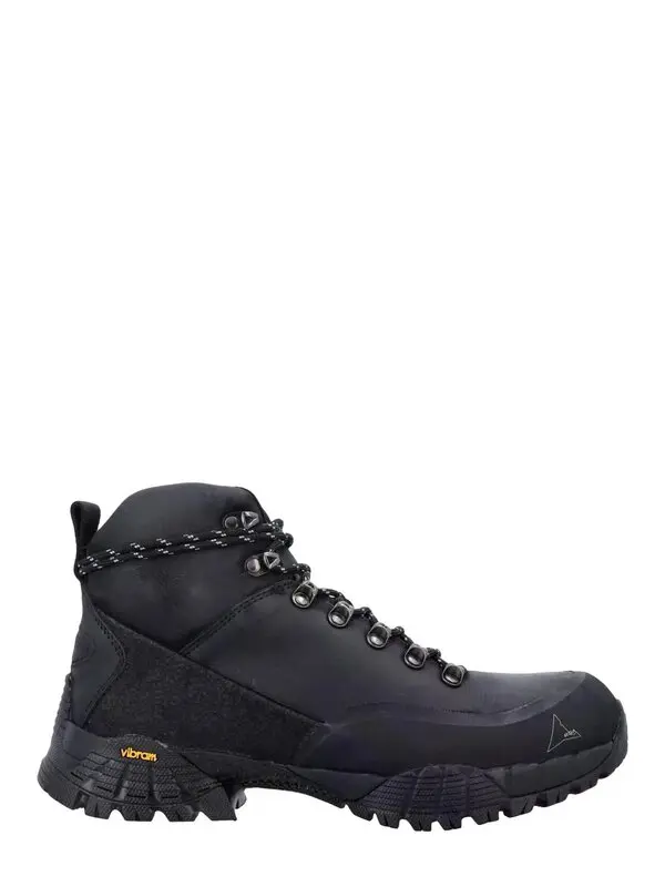 ROA Andreas Lace-up Leather Boots - Black