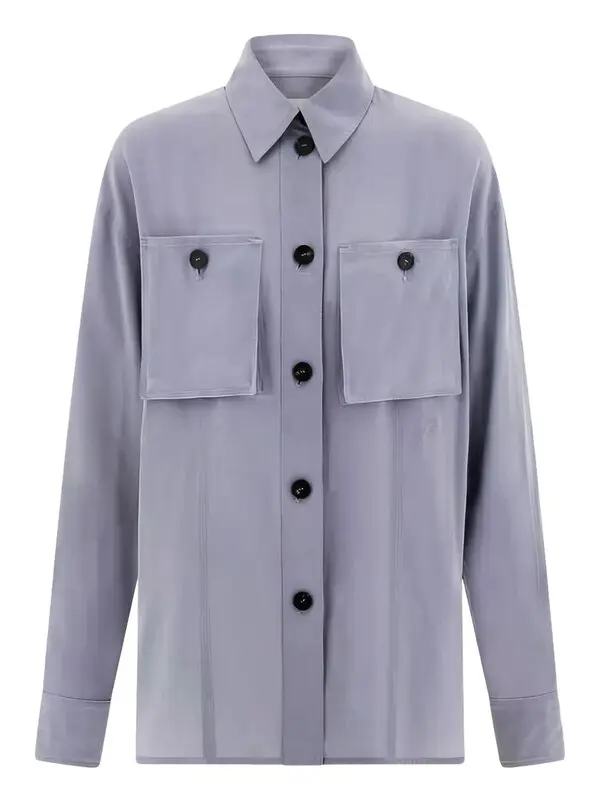 FERRAGAMO Double-pocket Shirt - Grey
