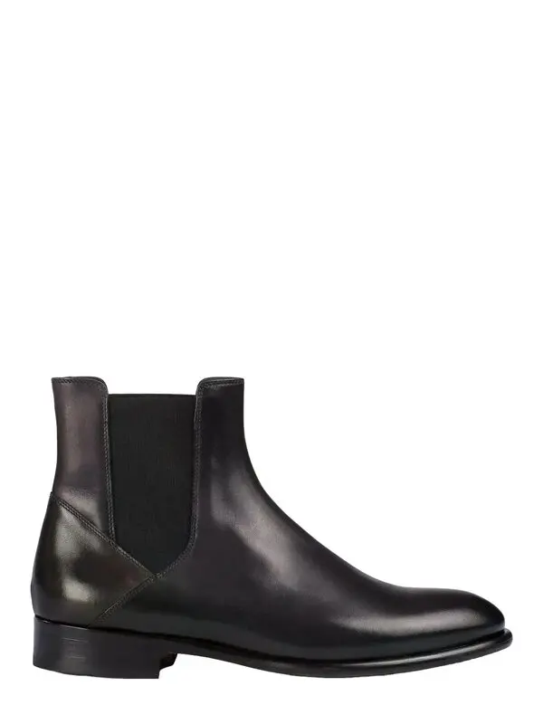 DOUCAL'S Leather Chelsea Boots - Black
