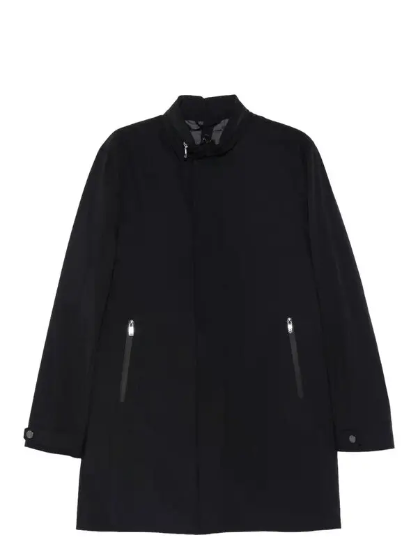 Corneliani Zip-fastening High-neck Coat - Blue