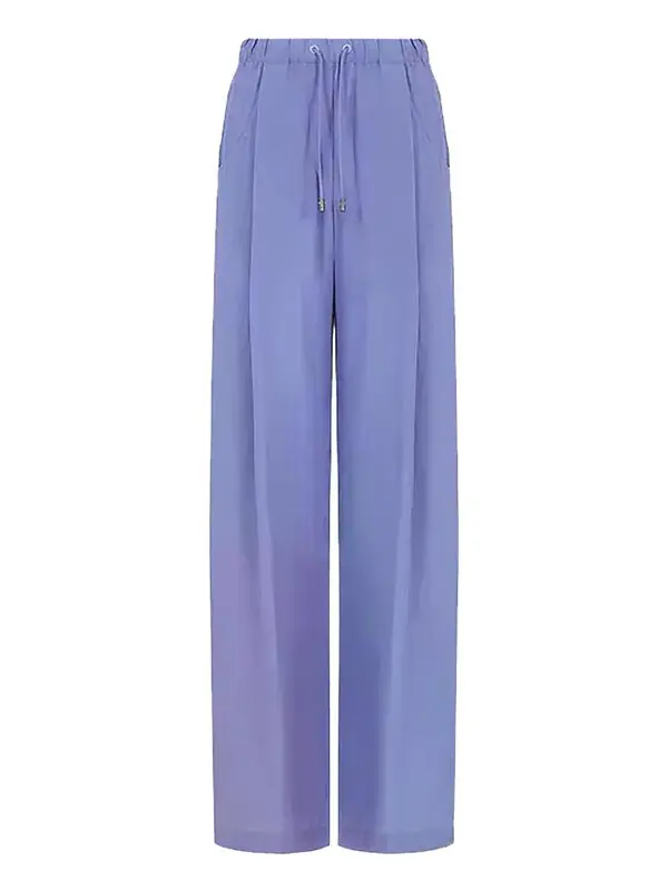 Emporio Armani Drawstring Trousers - Purple