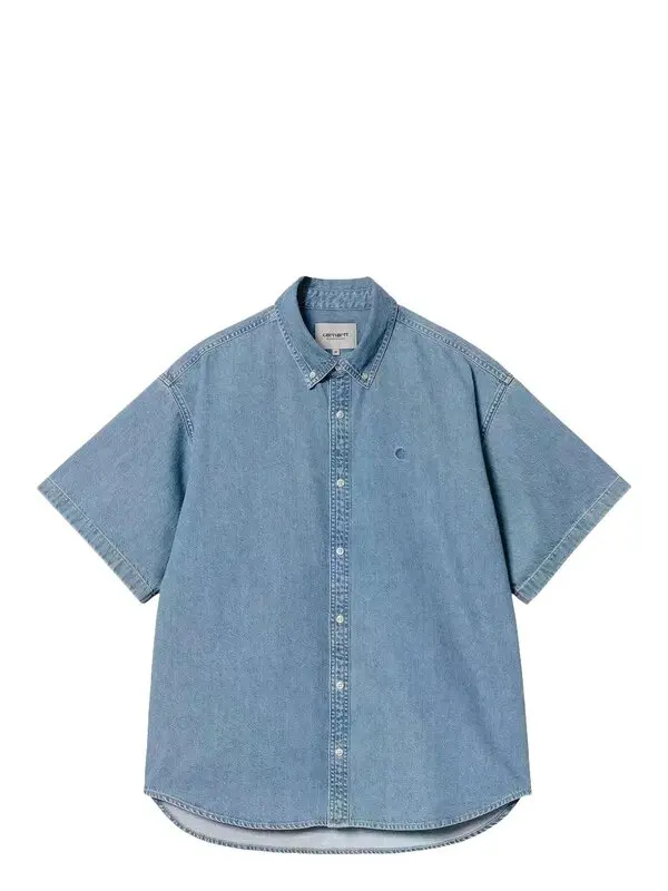 Carhartt Work In Progress Lucas Short-sleeve Denim Shirt - Blue