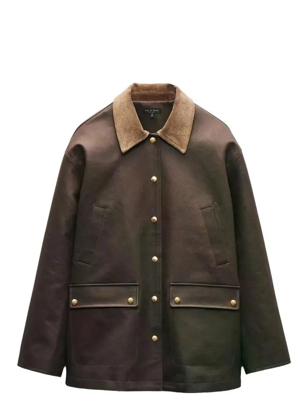 Rag & Bone Corduroy-collar Button Jacket - Brown