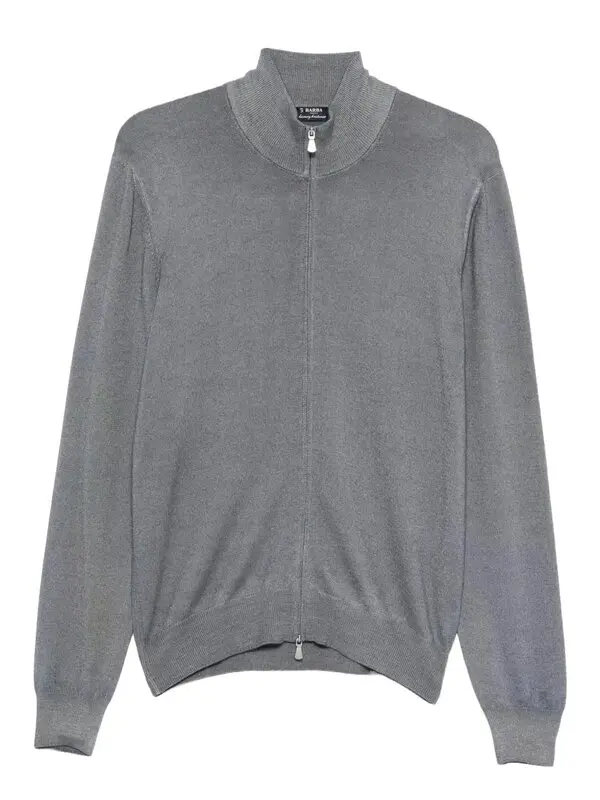 BARBA NAPOLI Zip-fastening Sweater - Grey