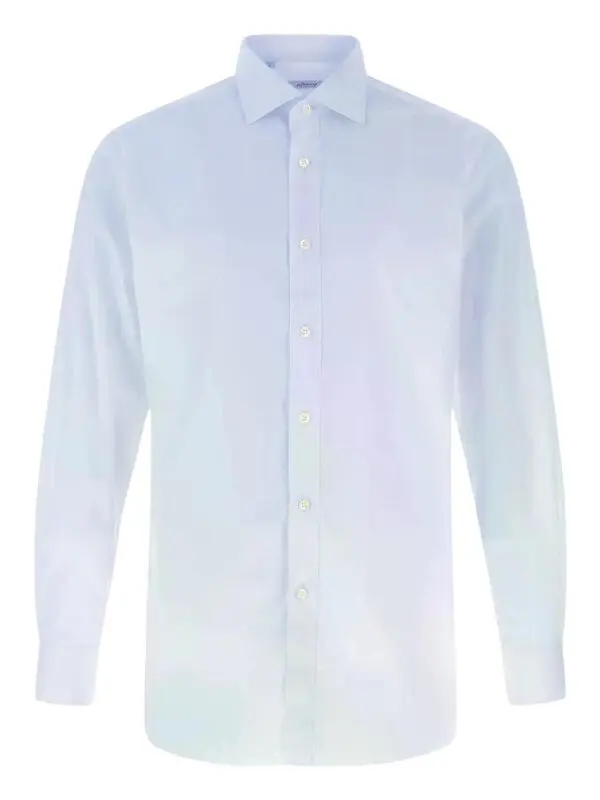 Brioni Trevi Mark Long-sleeved Shirt - Blue