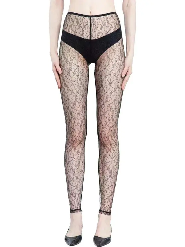 THE GARMENT Dream Lace-pattern Leggings - Black