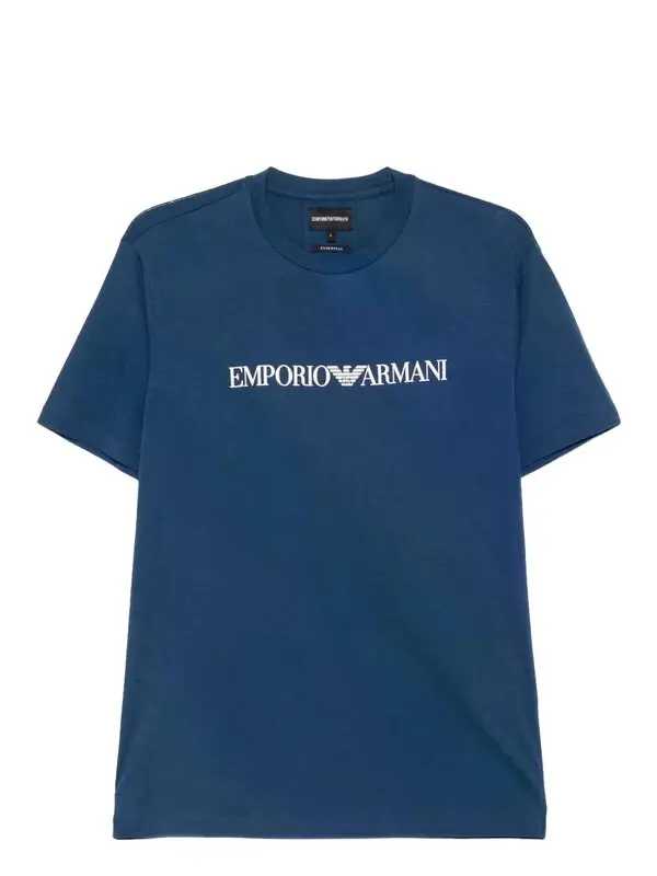 Emporio Armani Logo-print T-shirt - Blue