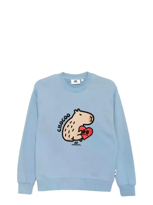 CHOCOOLATE Logo-printed Sweatshirt - Blue