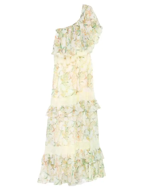 MIAU BY CLARA ROTESCU Floral-print Maxi Dress - Yellow