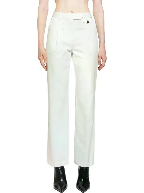 THE GARMENT Avelino Pleated Trousers - White