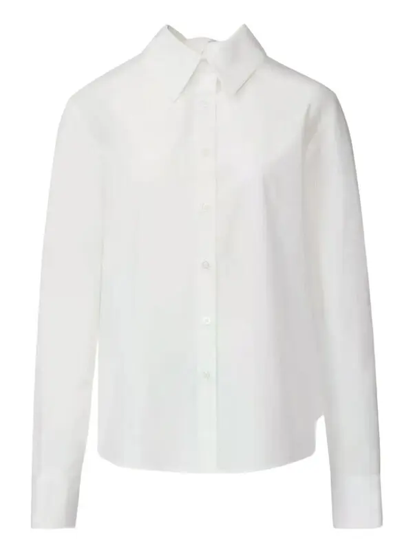 Fabiana Filippi Bow-detail Point-collar Shirt - White