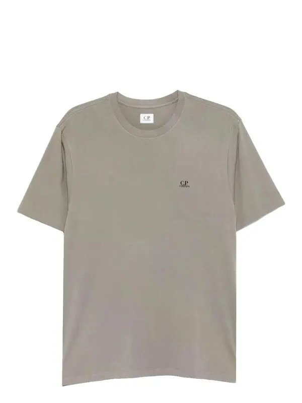 C.P. COMPANY Logo-print Cotton T-shirt - Grey