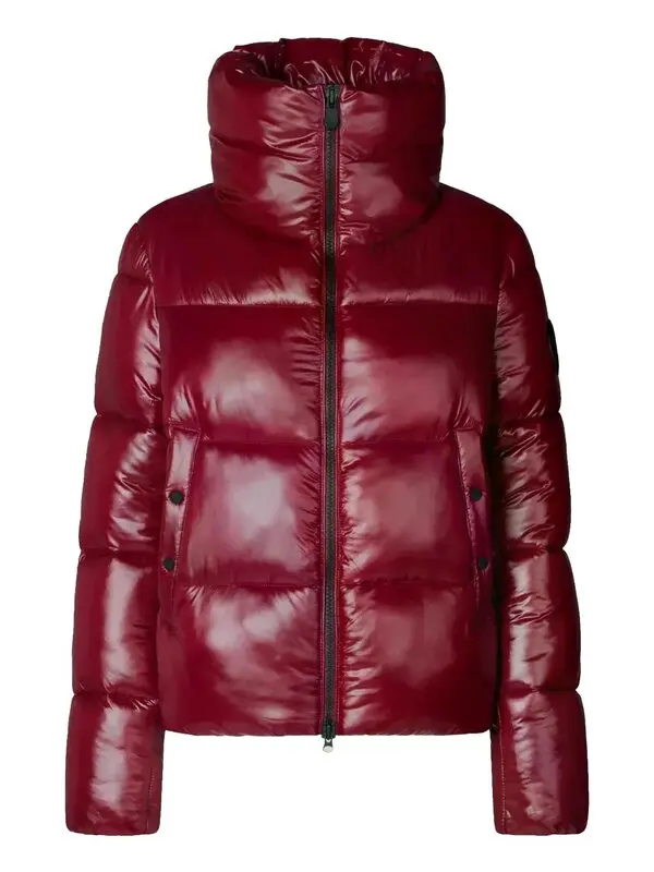 SAVE THE DUCK Logo-patch Padded Jacket - Red