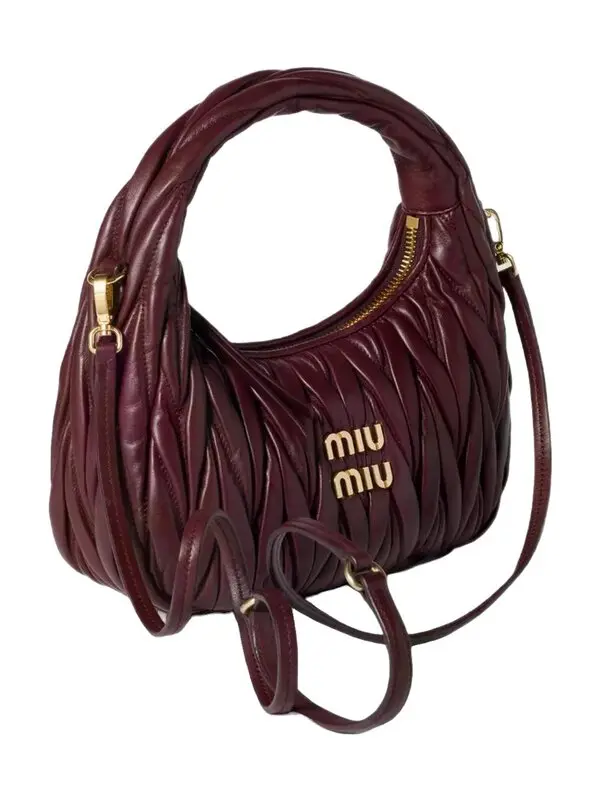 Miu Miu Wander Matelassé Shoulder Bag - Red