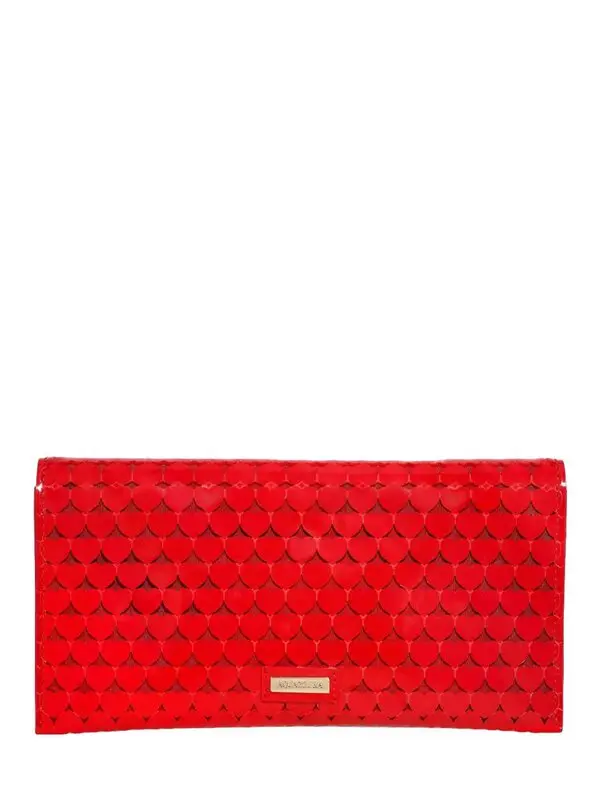 AQUAZZURA Amourose Heart-pattern Clutch Bag - Red