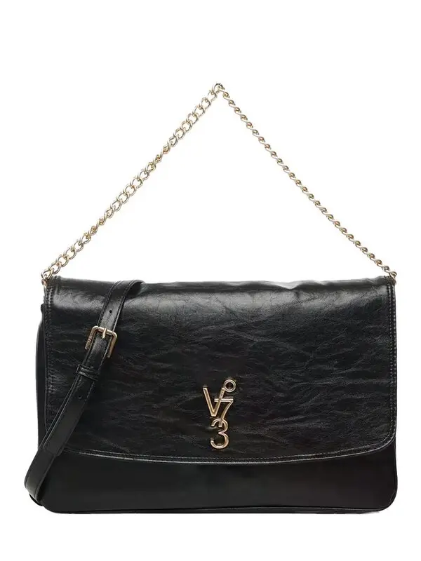 V°73 Louise Logo-plaque Shoulder Bag - Black