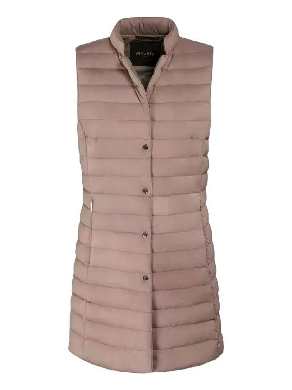 MOORER Quilted Gilet - Pink