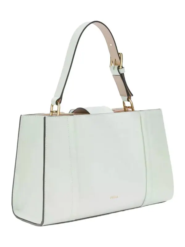Furla Riva M Buckle-detail Tote Bag - Grey