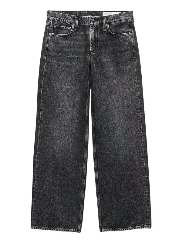 Rag & Bone Five-pocket Straight Jeans - Black