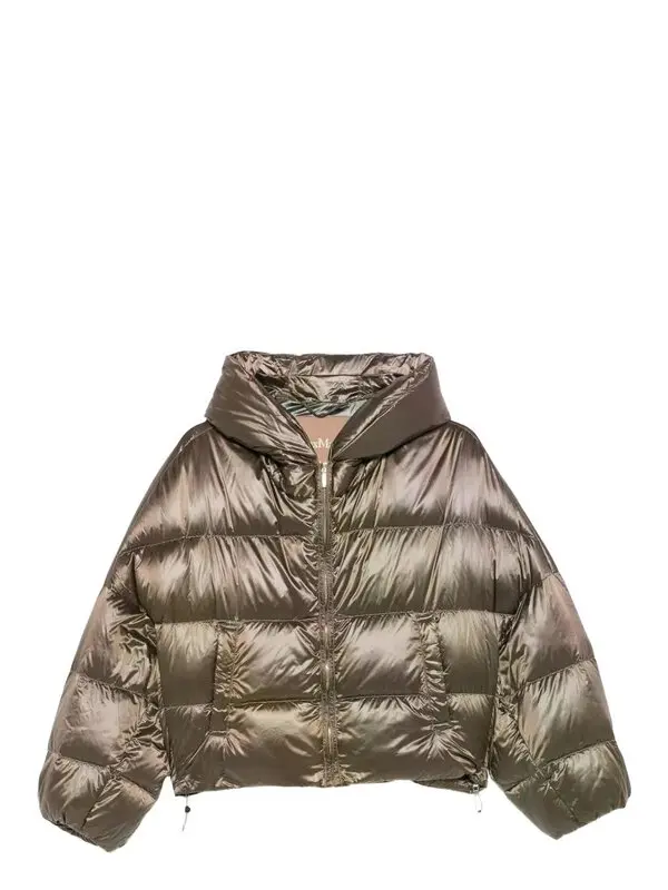 Max Mara Quilted Hooded Jacket - Brown