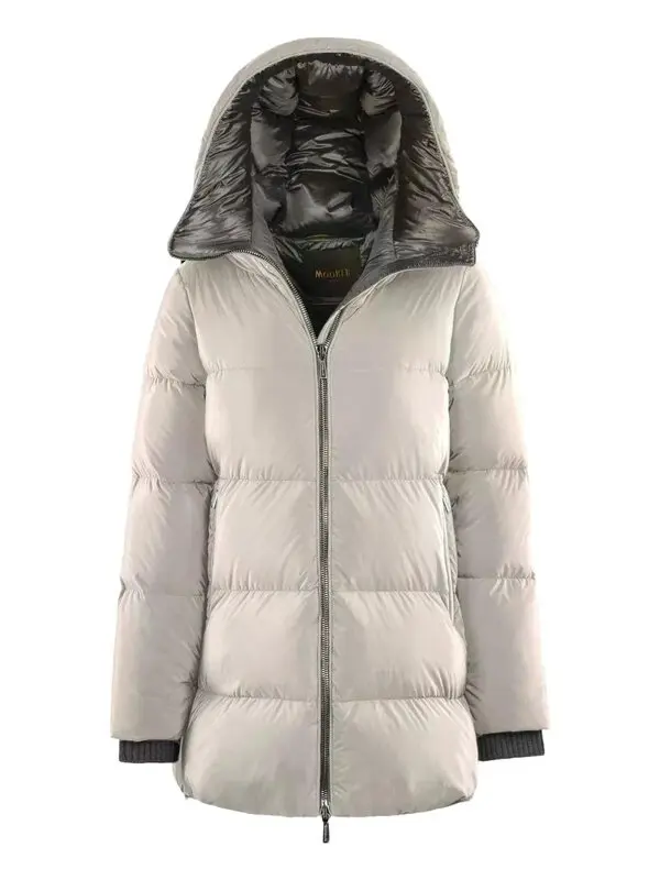 MOORER Quilted Hooded Jacket - Neutrals