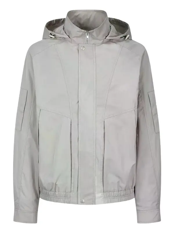 STUDIO TOMBOY Hooded Drawstring Jacket - Grey