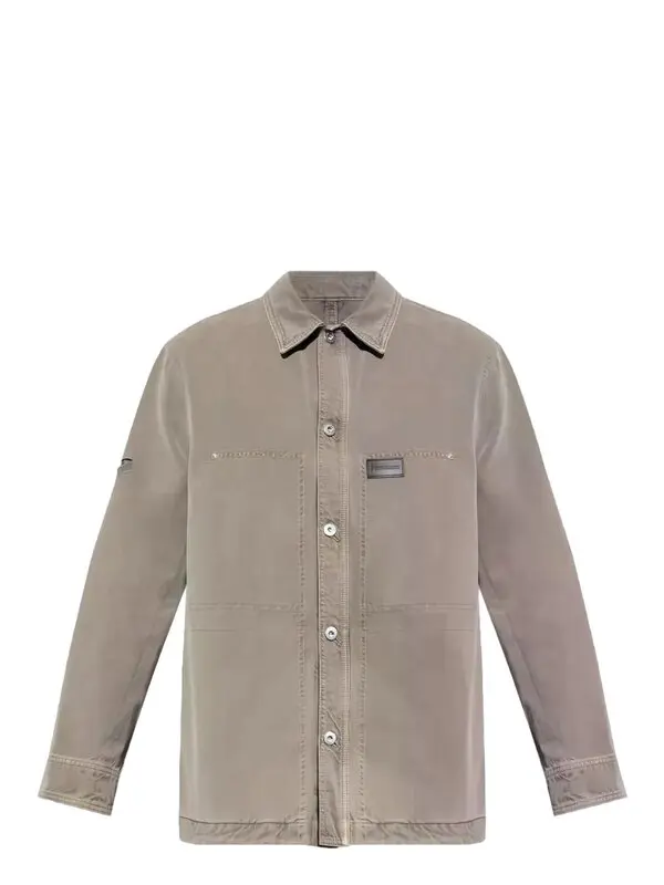 FERRAGAMO Patch-pocket Shirt - Grey