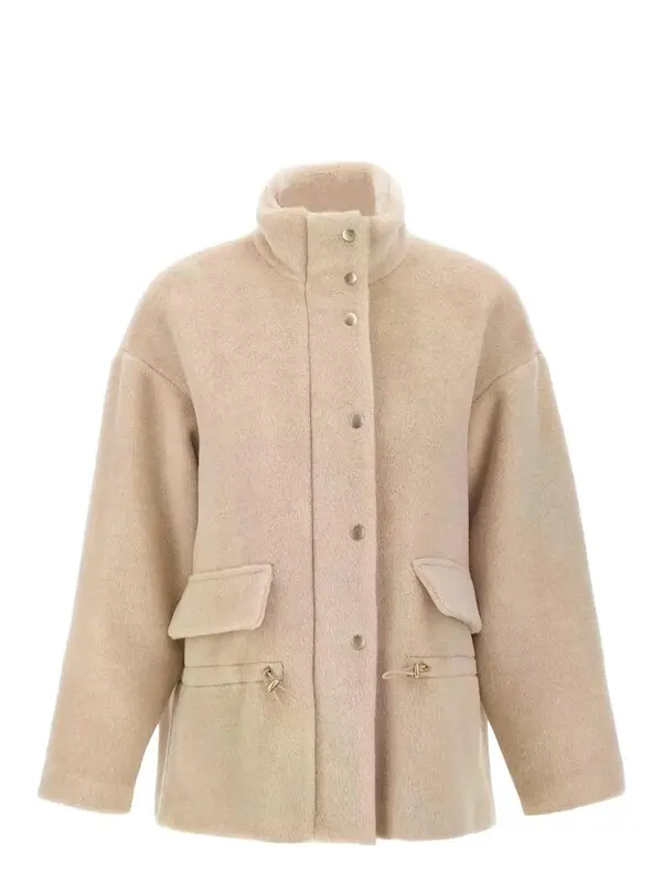 Eleventy High-collar Flap-pocket Jacket - Neutrals