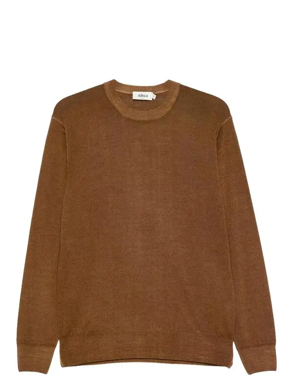 Altea Wool Crew-neck Sweater - Brown