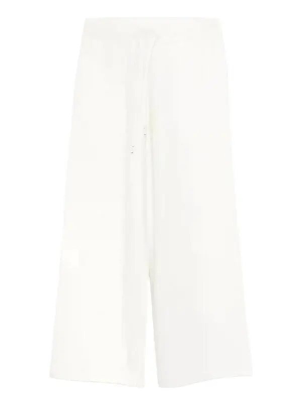 YVES SALOMON Drawstring Trousers - White