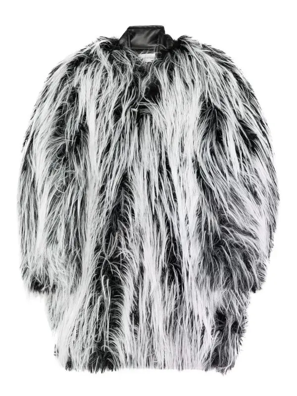 Sportmax Adesso Faux Fur Coat - Black