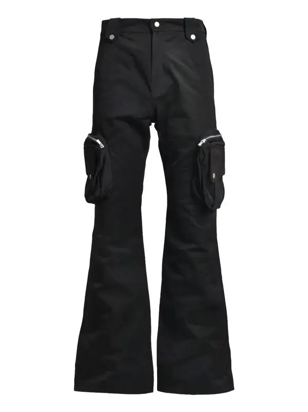 FFFPOSTALSERVICE Flared Cargo Trousers - Black