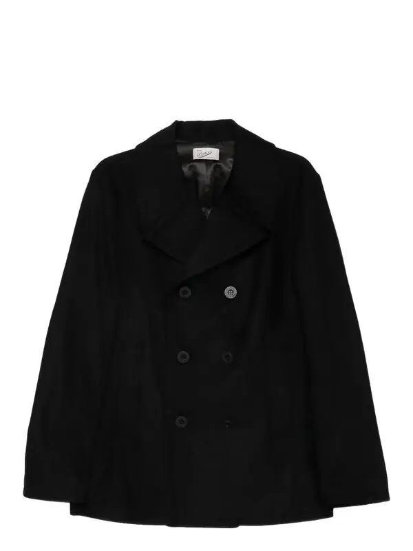 PENCE 1979 Double-breasted Wool Coat - Black