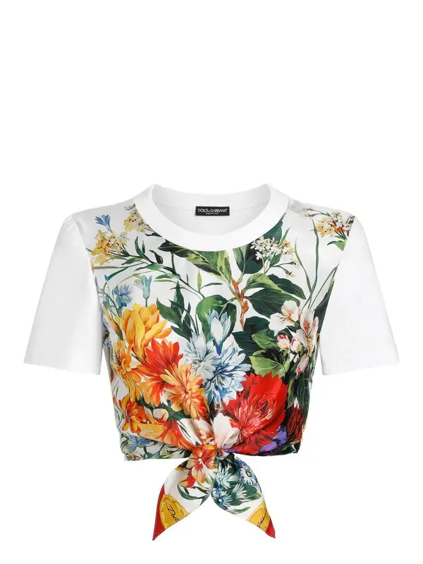 Dolce & Gabbana T-shirt With Dg Embroidery - White