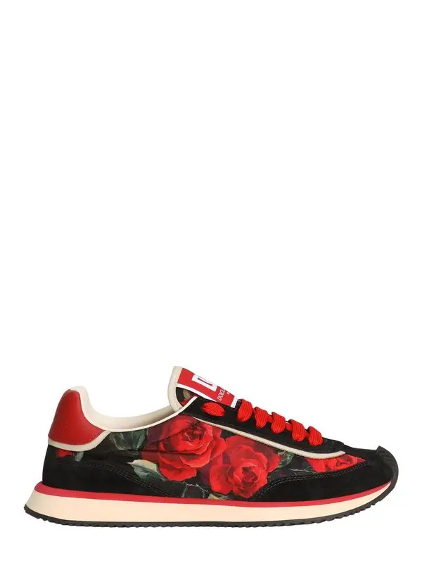 Dolce & Gabbana Mixed-material Dg Cushion Sneakers - Print