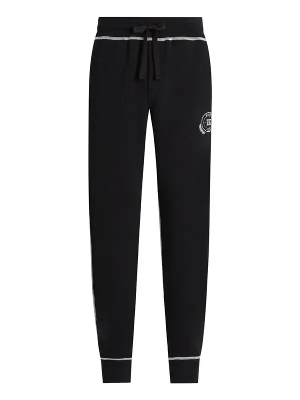 Dolce & Gabbana Printed Jersey Trousers - Black