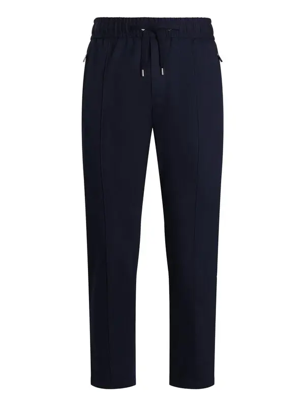 Dolce & Gabbana Stretch Cotton Gabardine Jogging Trousers - Blue