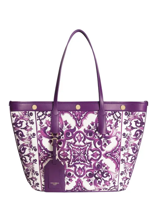 Dolce & Gabbana Majolica-print Atene Shopper - Multicolor
